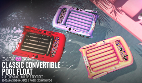 Second Life Marketplace - BackBone Classic Convertible Pool Float - PG